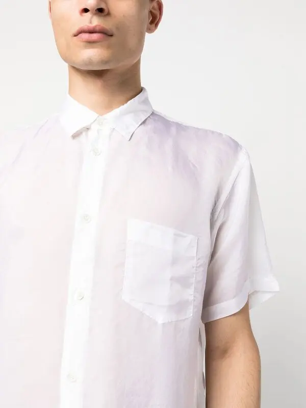Comme Des Garçons Short-sleeves Classic-collar Shirt