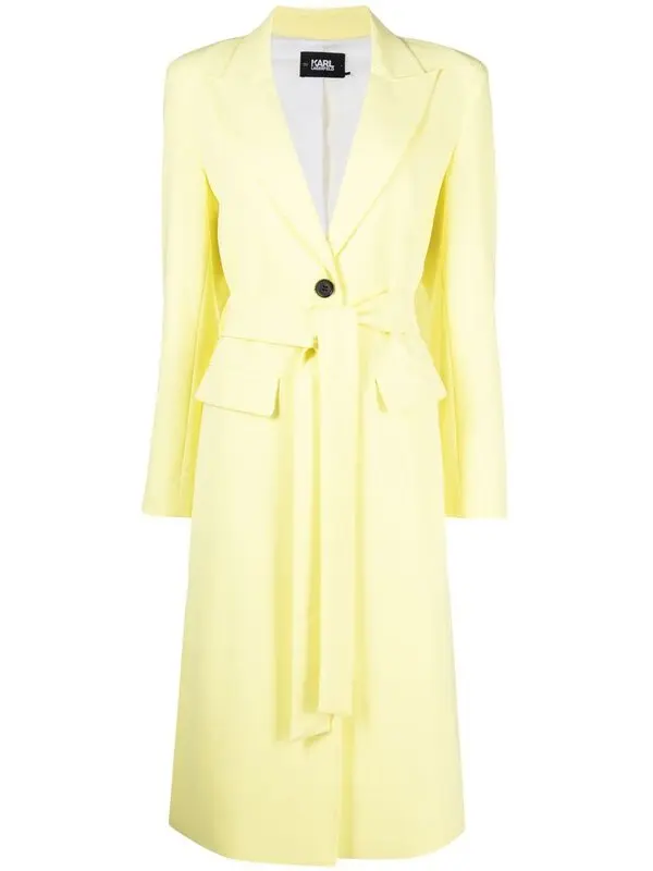 Karl Lagerfeld Tailored Belted Coat
