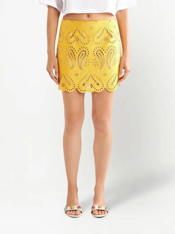 Etro Embroidered Mini Skirt