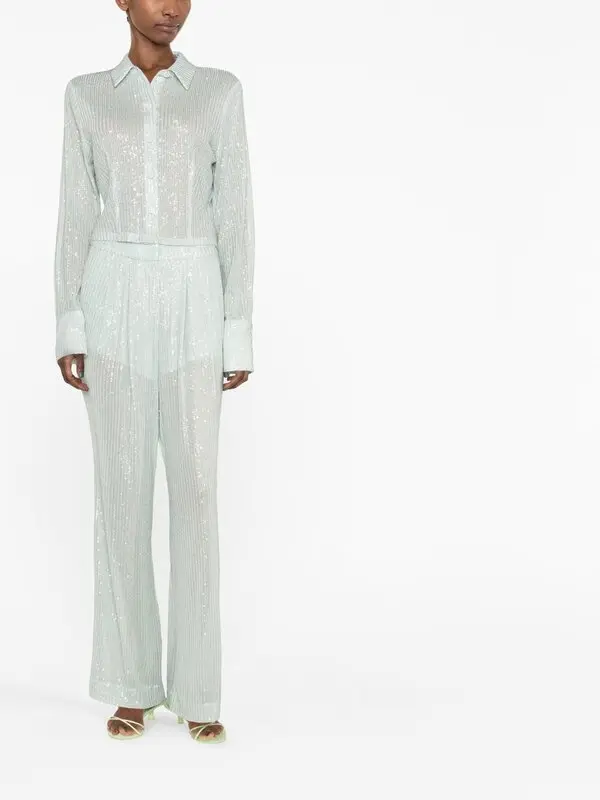 ROTATE BY BIRGER CHRISTENSEN Sequin-embellished Knit Cardigan