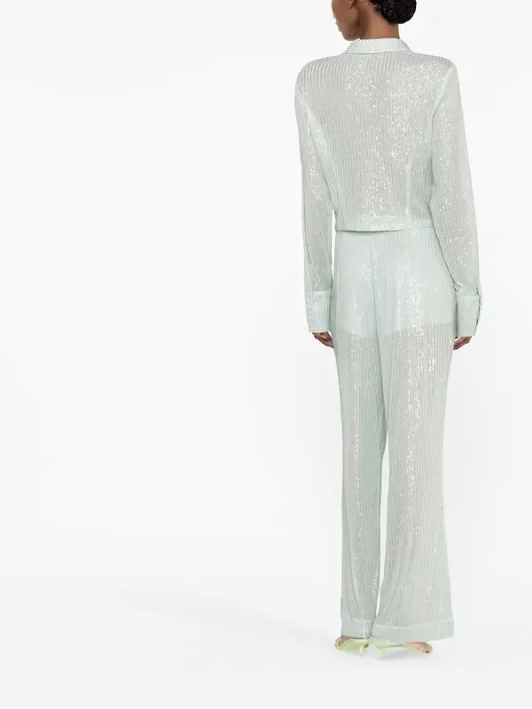 ROTATE BY BIRGER CHRISTENSEN Sequin-embellished Knit Cardigan