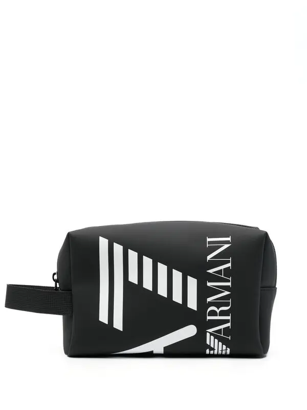EA7 Logo-print Wash Bag