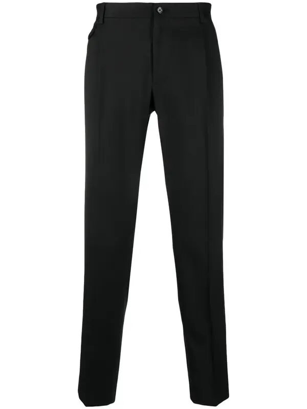 Dolce & Gabbana Tailored Pressed-crease Trousers - Black