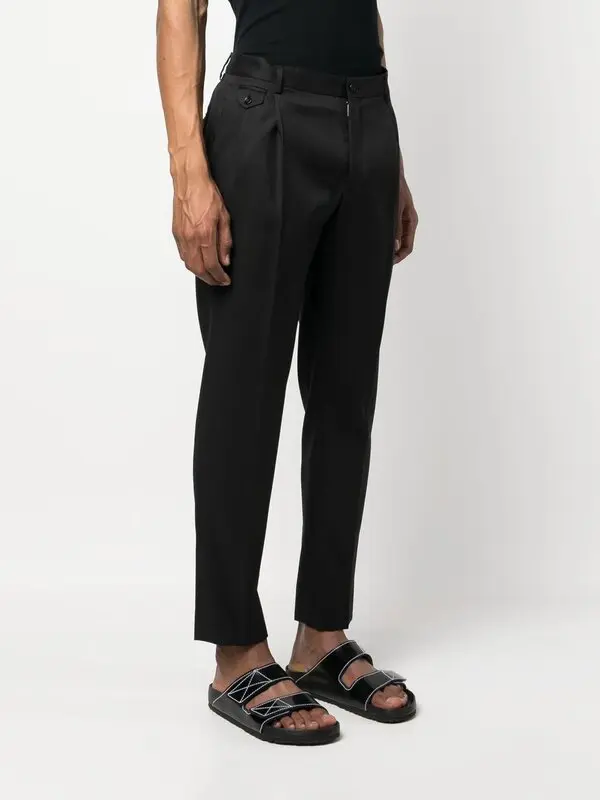 Dolce & Gabbana Tailored Pressed-crease Trousers - Black