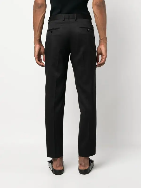 Dolce & Gabbana Tailored Pressed-crease Trousers - Black