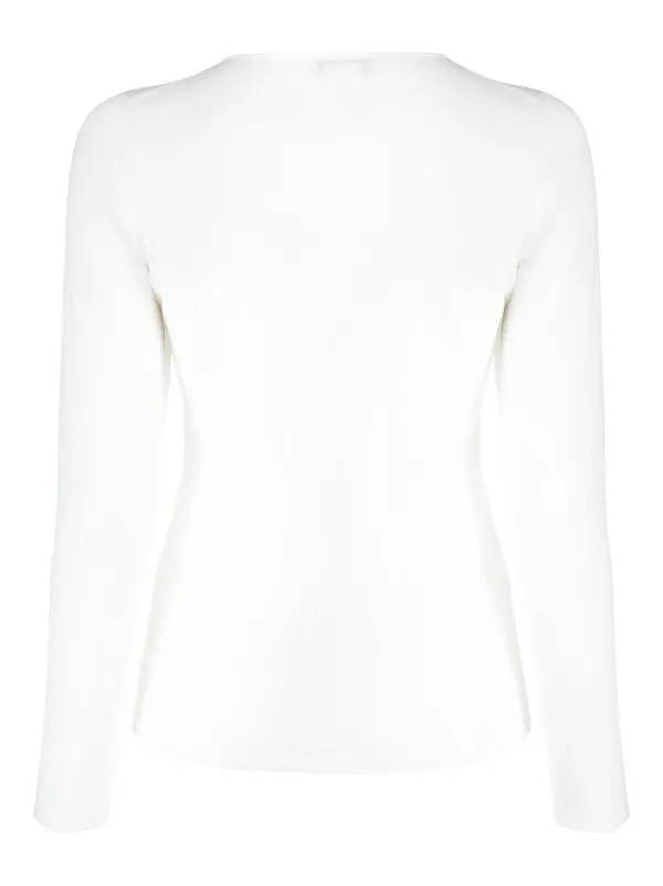 LE TRICOT PERUGIA Crew-neck Wool Sweater - White