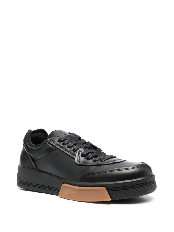 OAMC Leather Low-top Sneakers - Black