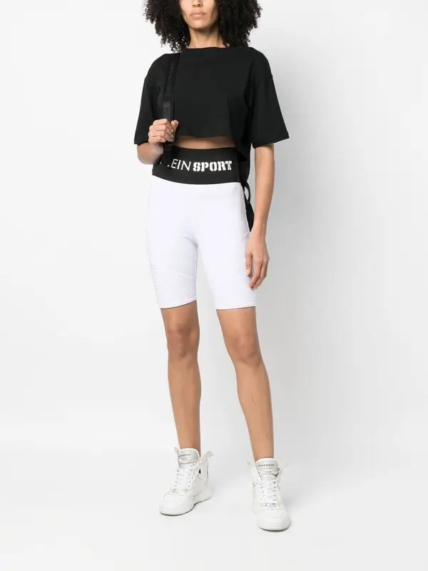 PLEIN SPORT Logo-waistband Cycling Shorts