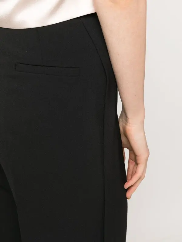 BLANCA VITA Overlapping-panel Palazzo Pants - Black