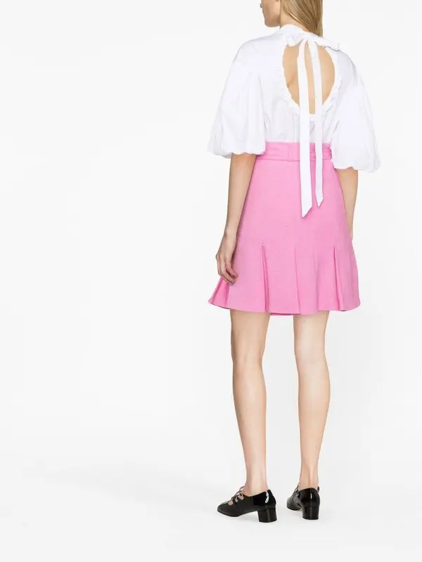 PATOU High-waisted Pleated Skirt - Pink