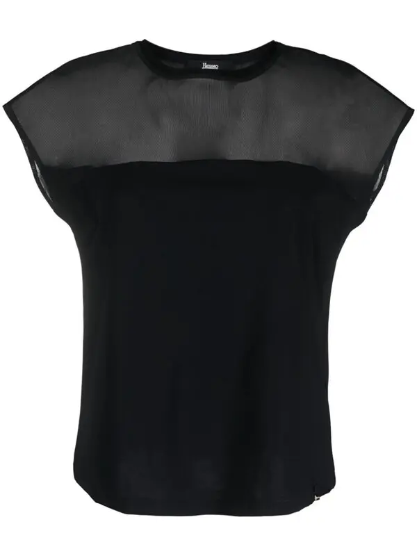 Herno Tulle-panel T-shirt