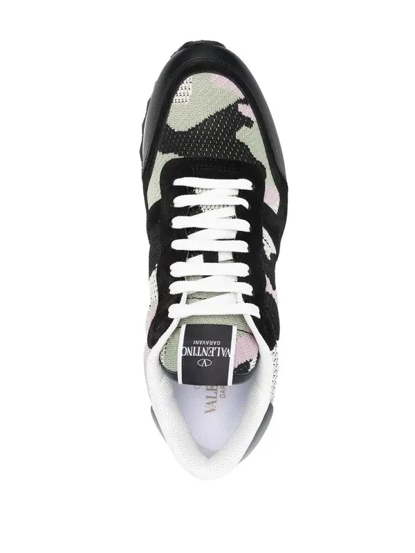 Valentino Garavani Rockrunner Low-top Sneakers - Black