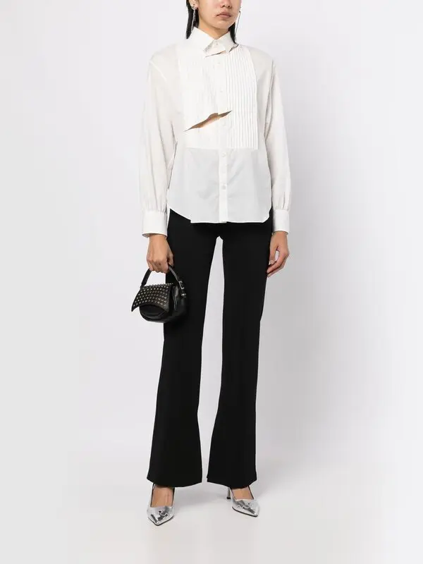 Undercover Cut-out Detail Cotton Shirt - White