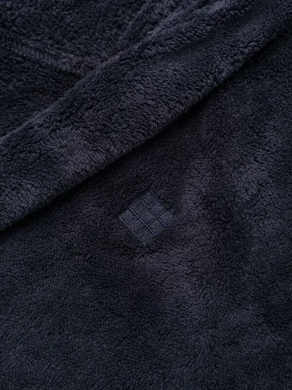 SOHO HOME House Logo-embroidered Robe - Blue