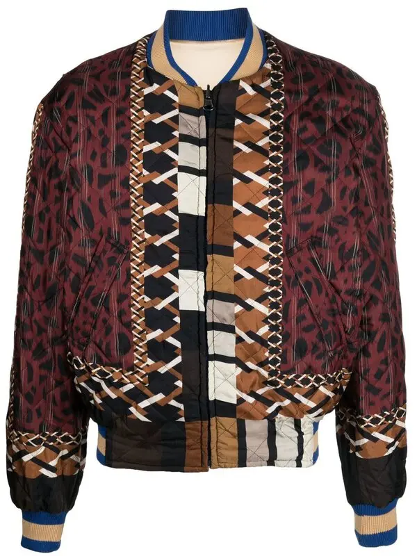 PIERRE-LOUIS MASCIA Patchwork Bomber Jacket