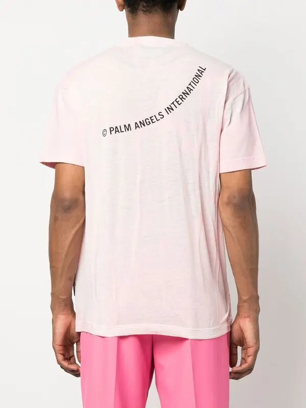 Palm Angels Hurricane Devore-print T-shirt