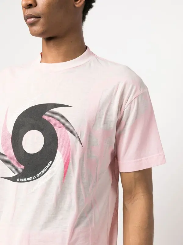 Palm Angels Hurricane Devore-print T-shirt