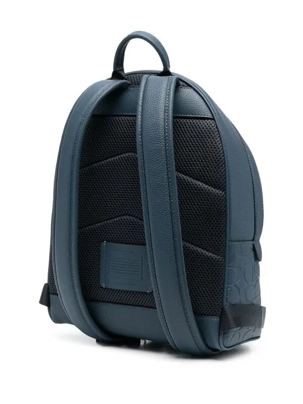 Coach Charter Debossed-Logo Leather Backpack In Blue - 40% Off |  Editorialist