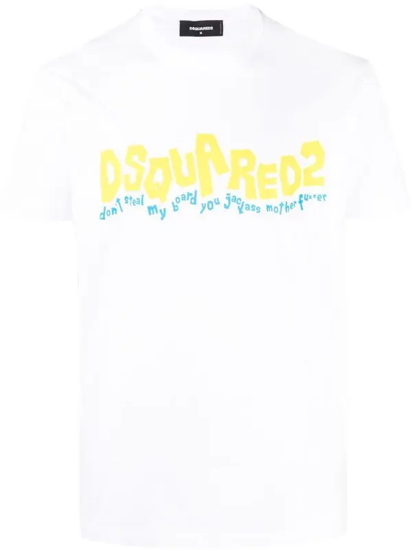Dsquared2 Graphic Print T-shirt - White