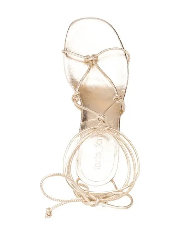 FORTE_FORTE Leather-strings Flat Sandals