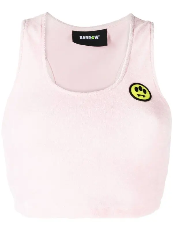 BARROW Logo-patch Terry Tank Top
