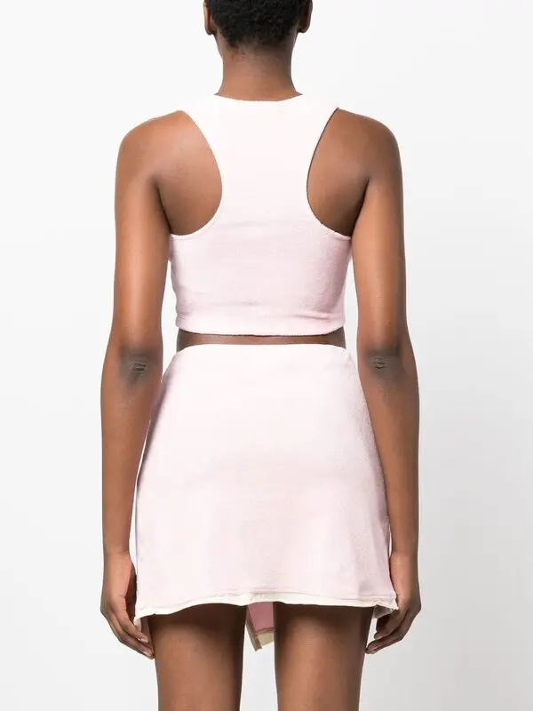 BARROW Logo-patch Terry Tank Top