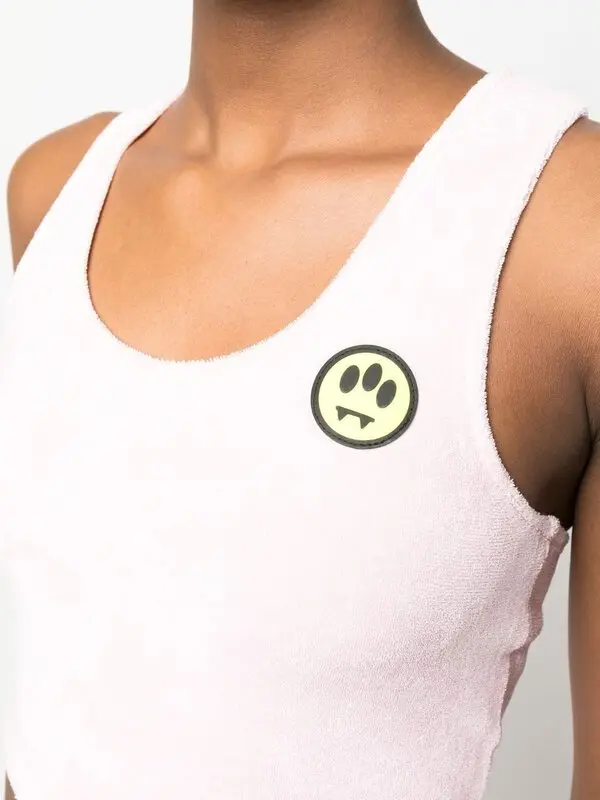 BARROW Logo-patch Terry Tank Top