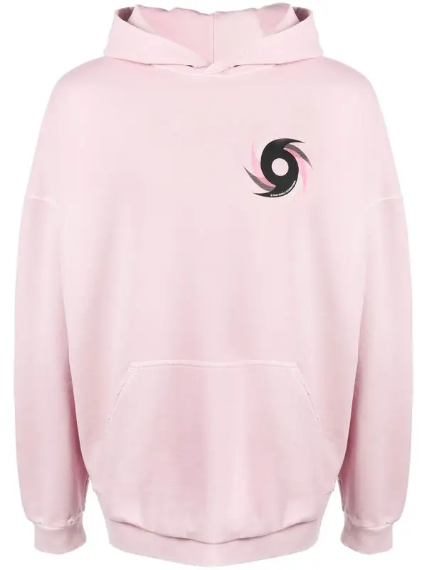 Palm Angels Hurricane Devore-print Hoodie