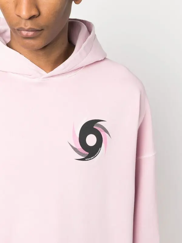 Palm Angels Hurricane Devore-print Hoodie