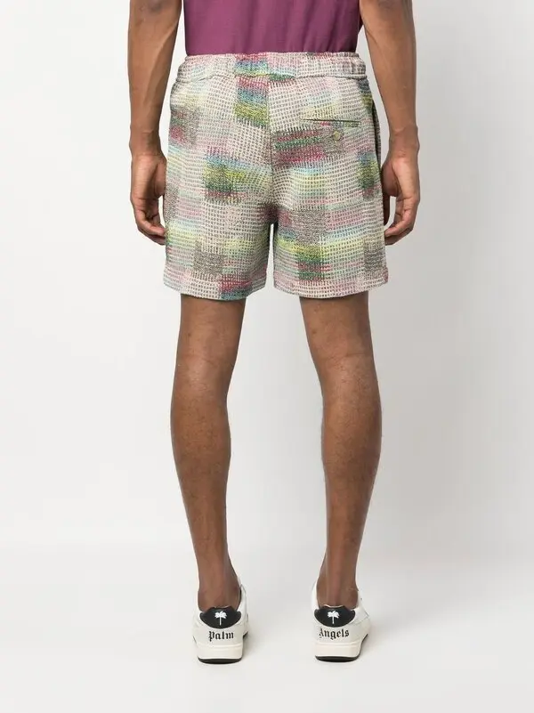 Palm Angels Jacquard-pattern Shorts