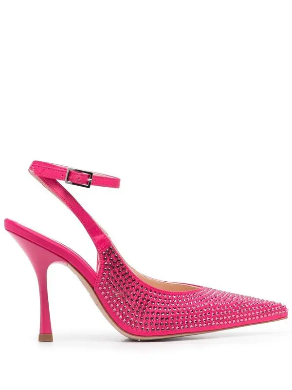 Liu Jo Embellished Pointed-toe Pumps