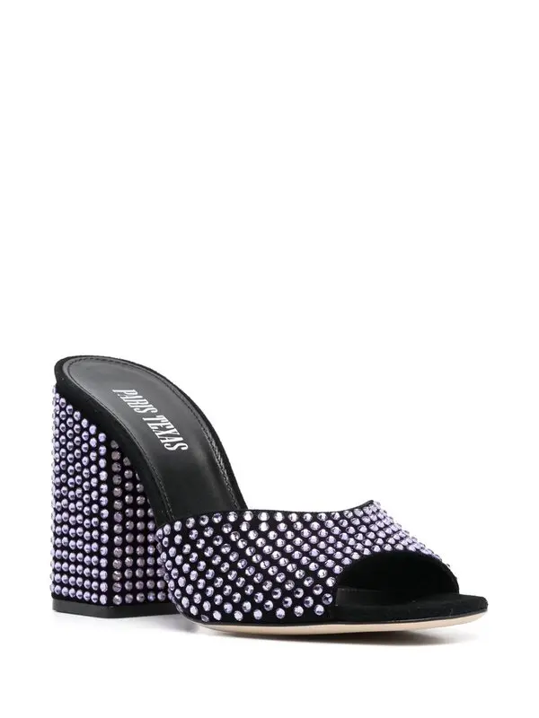 Paris Texas 105mm Crystal-embellished Sandals - Black
