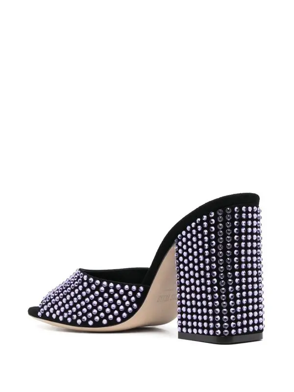 Paris Texas 105mm Crystal-embellished Sandals - Black