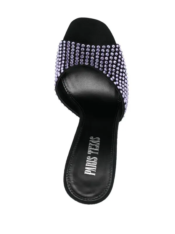 Paris Texas 105mm Crystal-embellished Sandals - Black