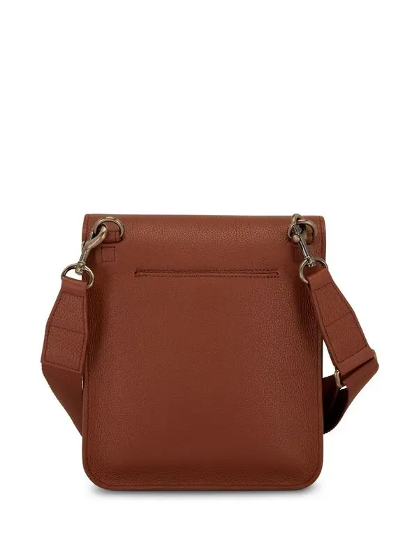 Akris Twist-lock Leather Crossbody Bag - Brown