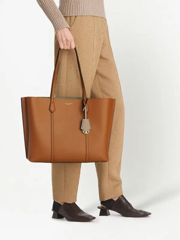 Tory Burch Leather Tote Bag - Brown