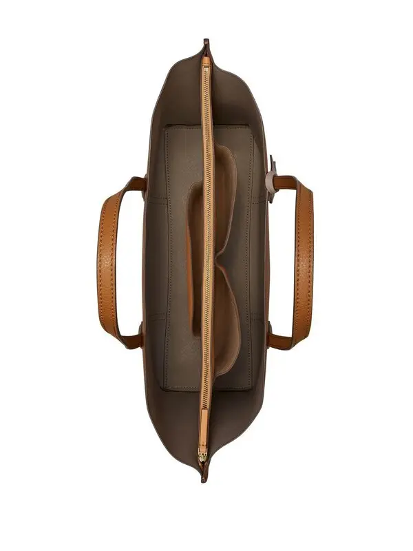 Tory Burch Leather Tote Bag - Brown