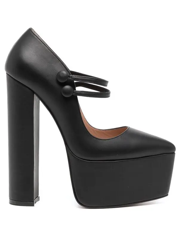 Escarpins Noirs à Hauts Talons Femme ANDREA - Taille 8.5 US - Avec Bride - Occasion