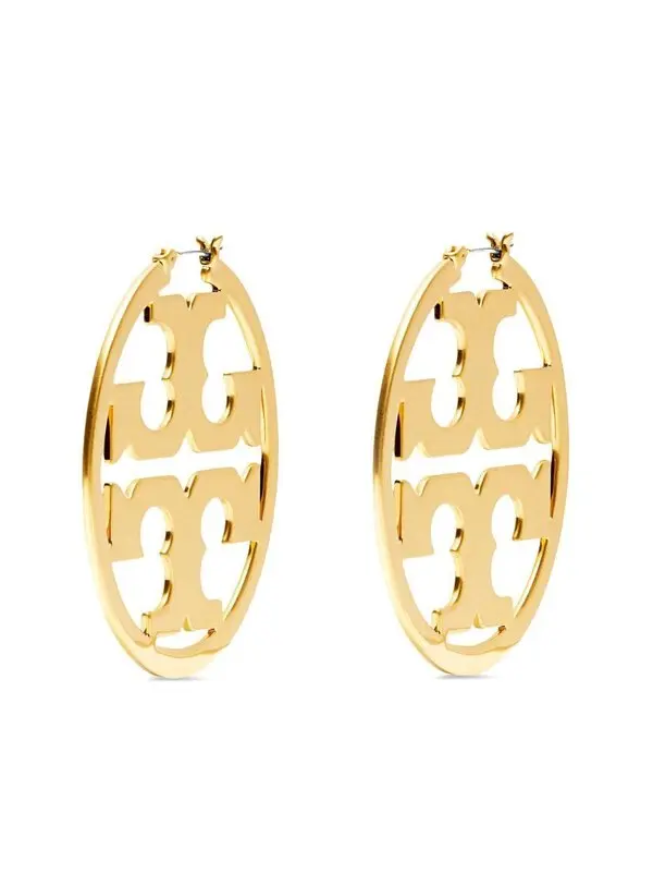 Tory Burch Miller Hoop Earrings - Gold
