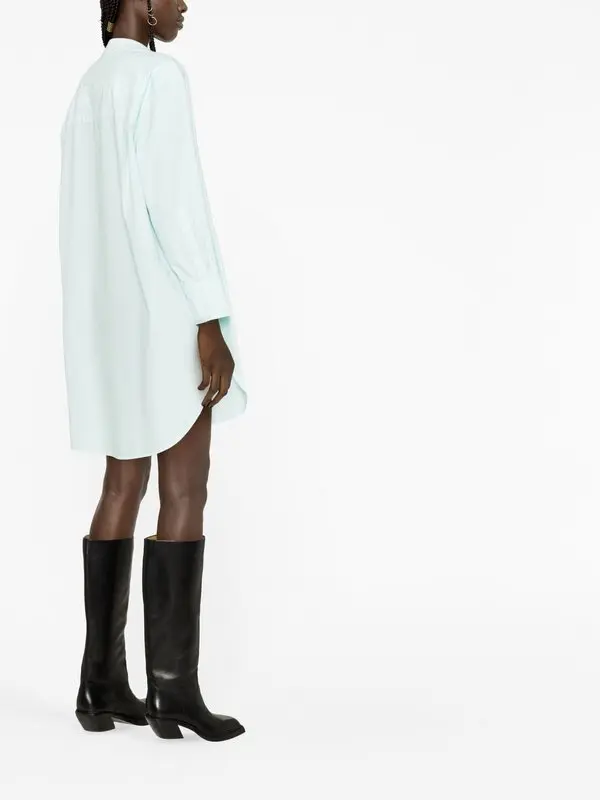 Palm Angels Oversized Shirt Dress - Blue
