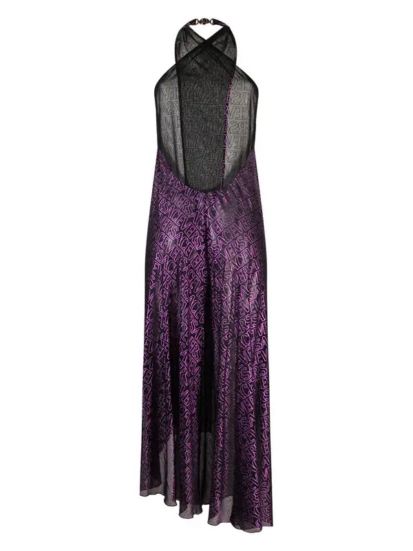 Versace All-over Logo-print Beach Dress