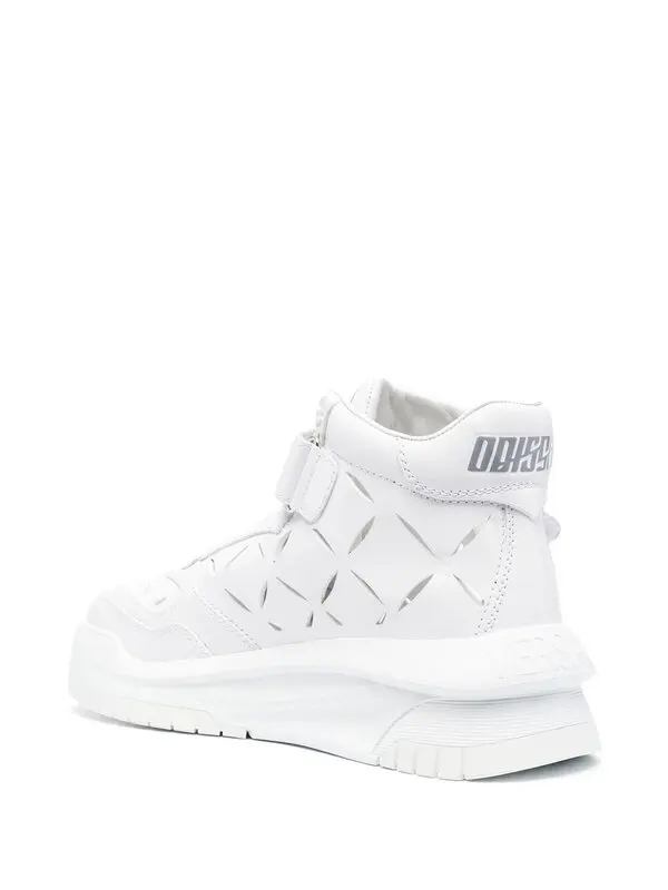 Versace High-top Leather Sneakers