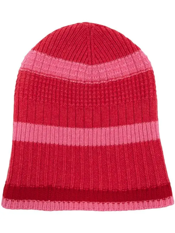 BARRIE Striped Beanie - Pink