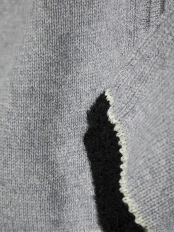BARRIE Cashmere Zip-up Collar - Grey
