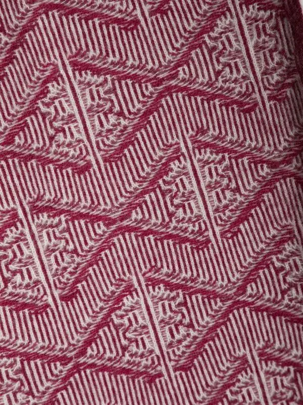 BARRIE Cashmere Monogram Scarf - Pink