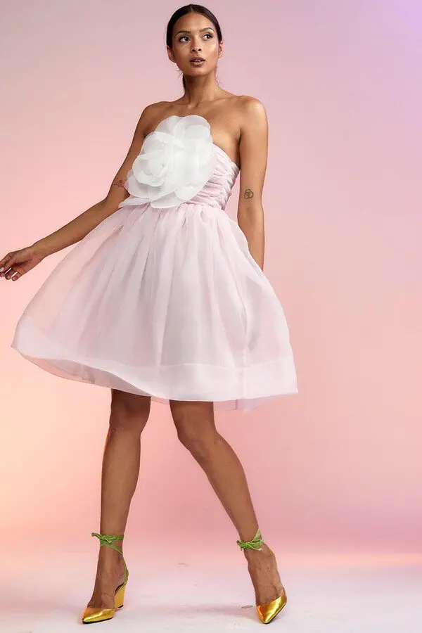 cynthia rowley 3d embroidered tulle dress Embroidered Floral Applique Dress – Cynthia Rowley