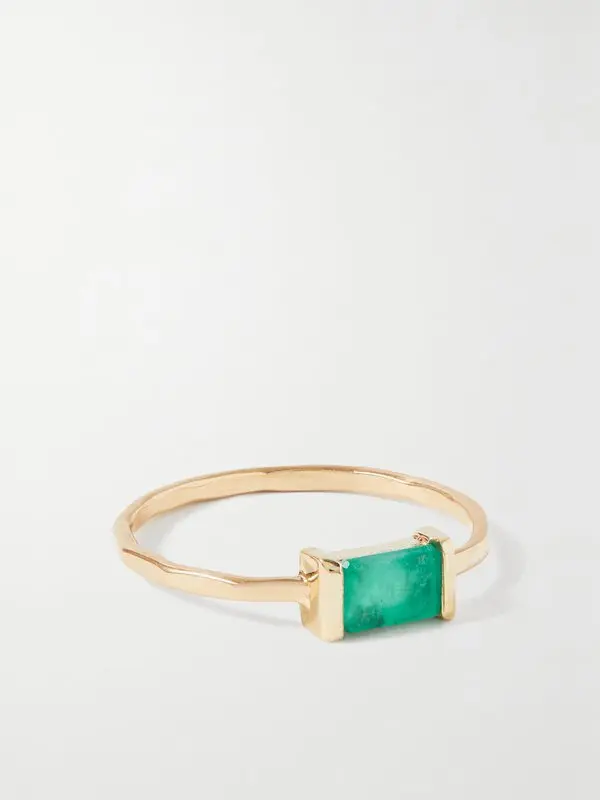 MELISSA JOY MANNING 14-karat Recycled Ring With Emerald - Gold