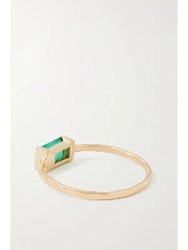 MELISSA JOY MANNING 14-karat Recycled Ring With Emerald
