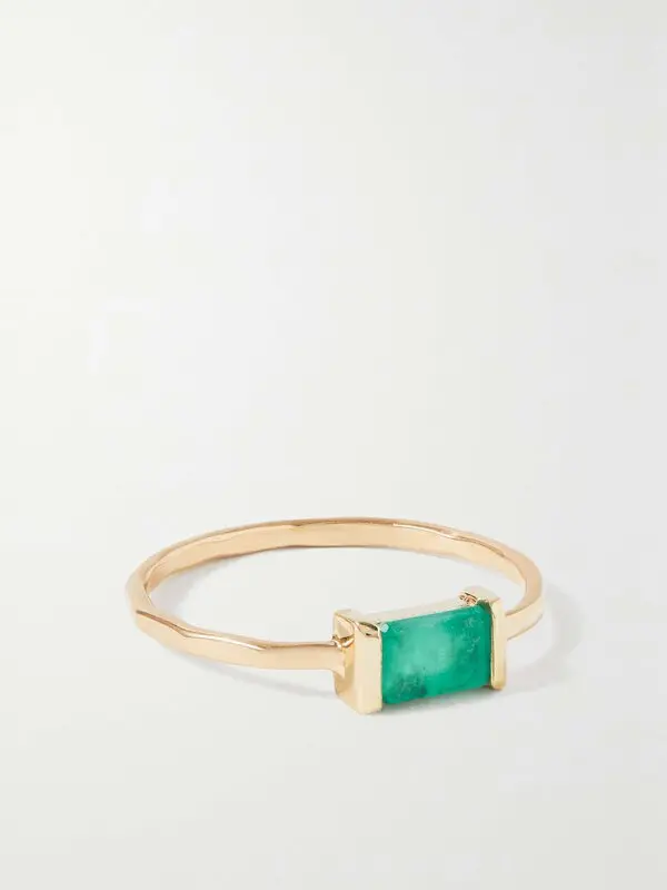 MELISSA JOY MANNING 14-karat Recycled Ring With Emerald