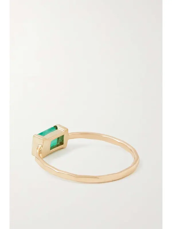 MELISSA JOY MANNING 14-karat Recycled Ring With Emerald